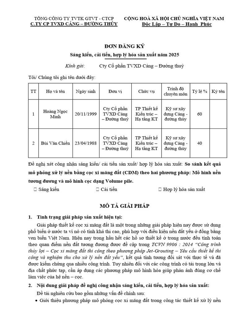 So Sanh Coc Volume Pile Va Nen Tuong Duong | PDF