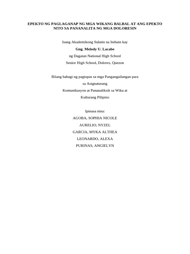 KPWKP Group 9 Stem | PDF