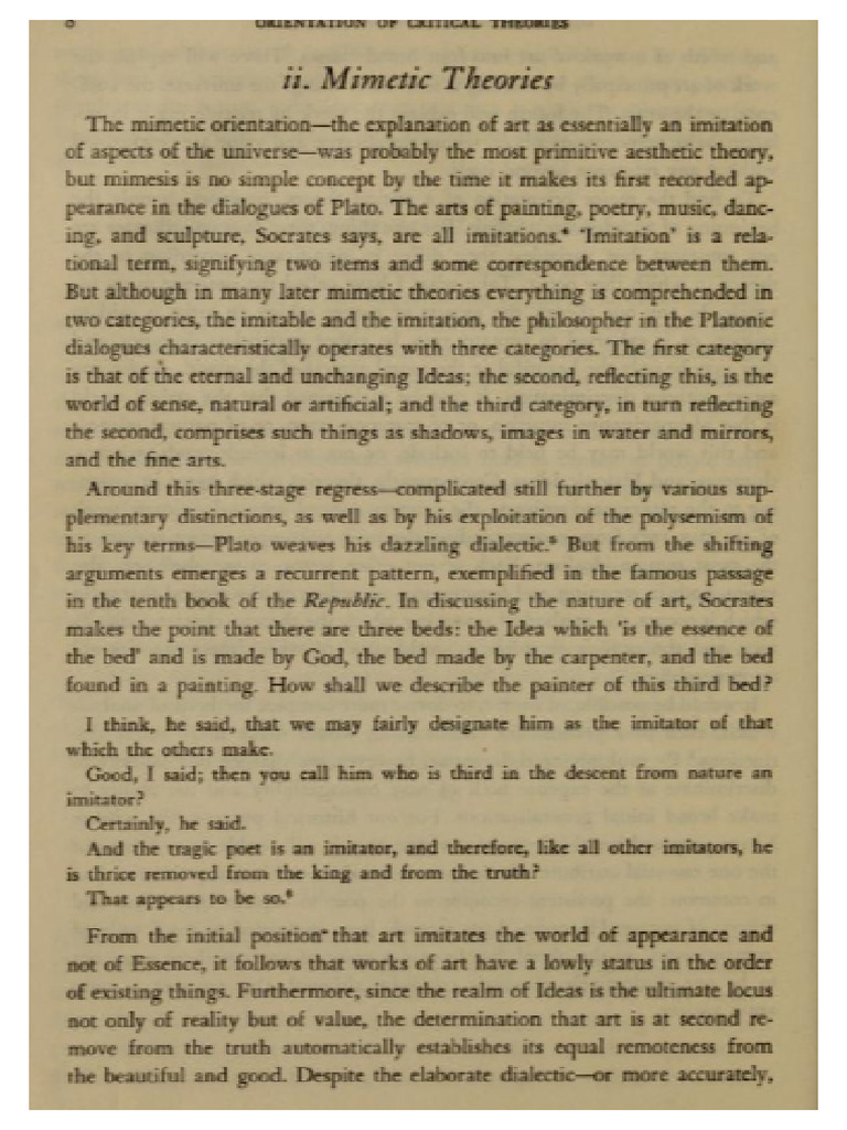Mimetic Theories Output | PDF