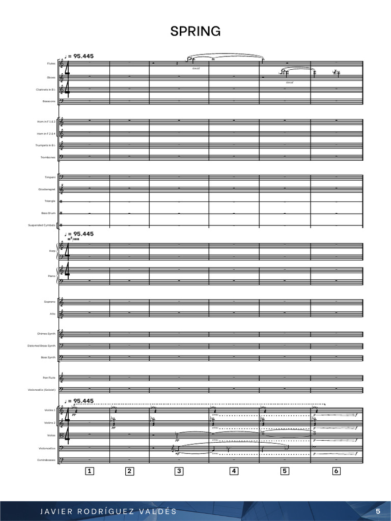 Spring Sheet Music | PDF | Compositions For Symphony Orchestra | Music ...