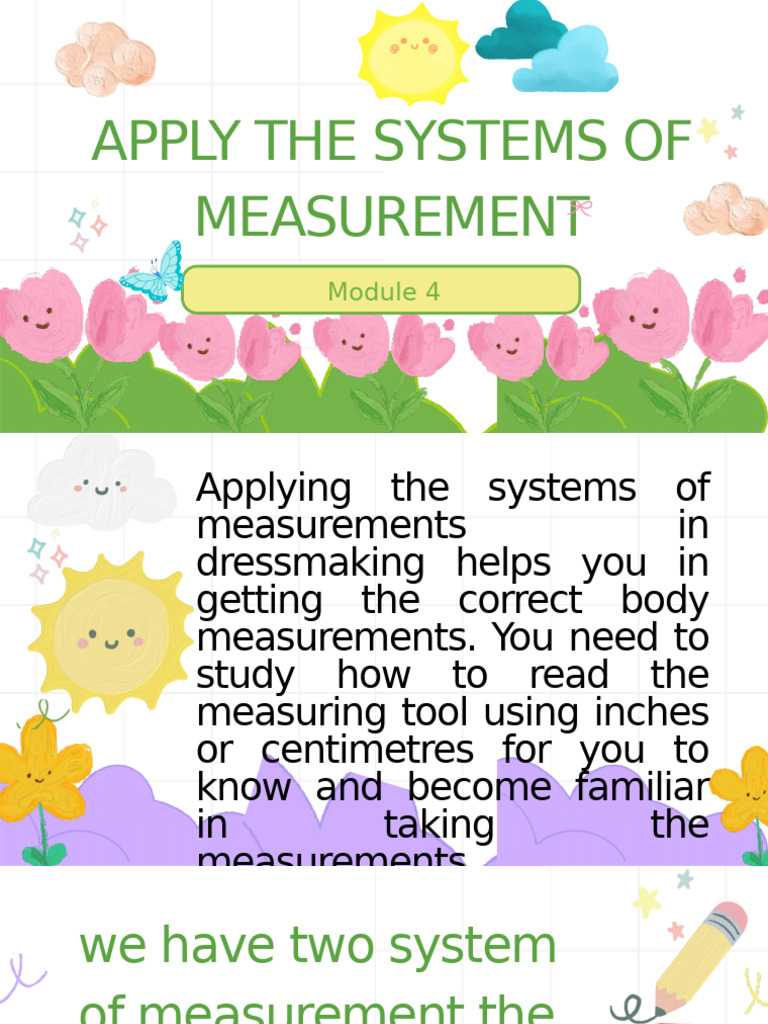 Dressmaking Measurement Systems Guide | PDF