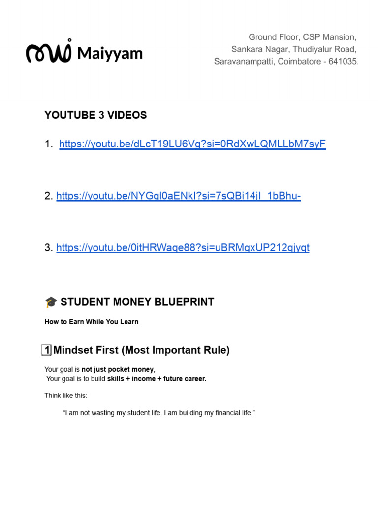 Student Money Making Blueprint | PDF