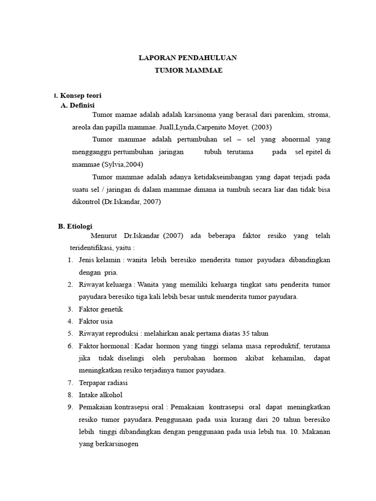 LP - Tumor - Mammae Labuang Baji Makassar | PDF