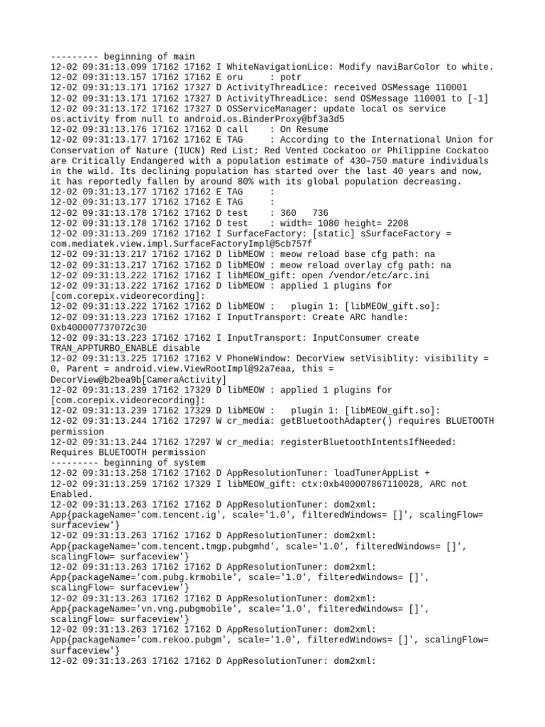 logcat_1764639073059 | PDF | Software | Computing
