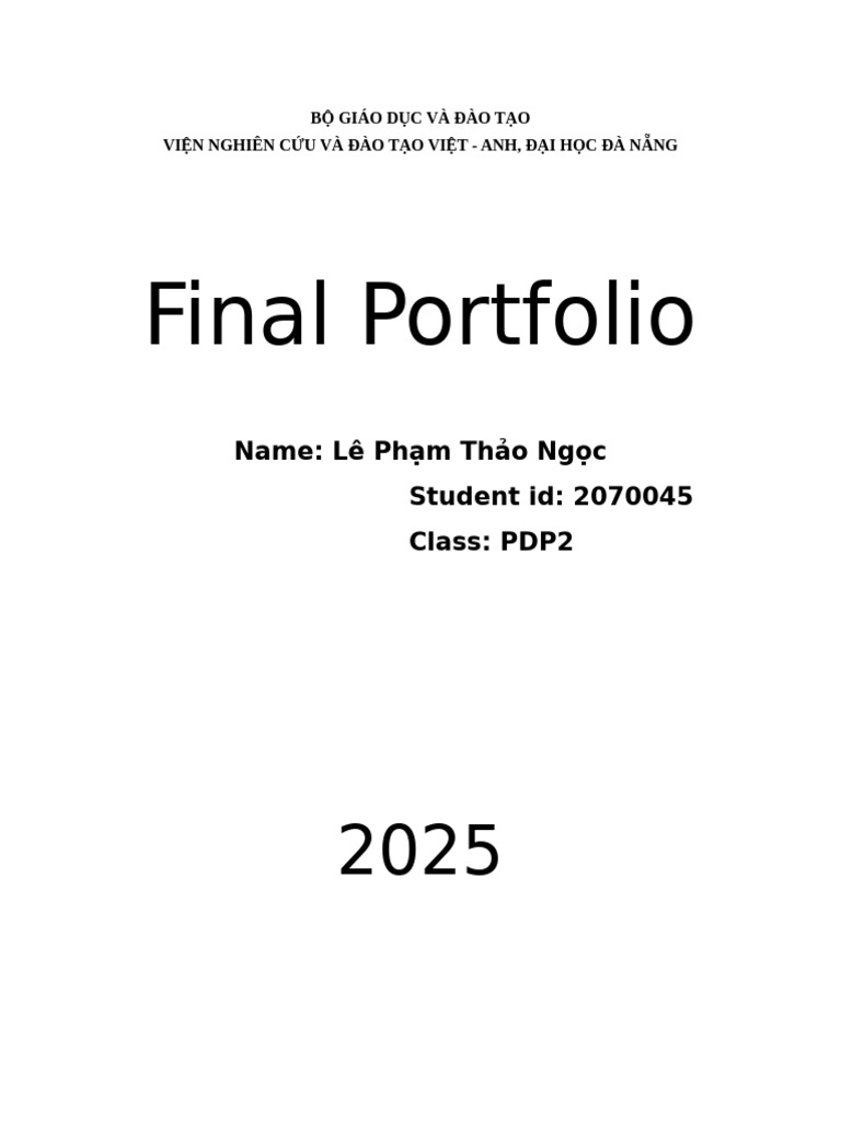 Final Portfolio | PDF