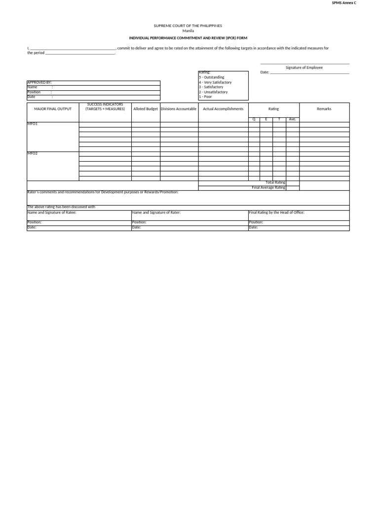 Blank-IPCR-Form | PDF