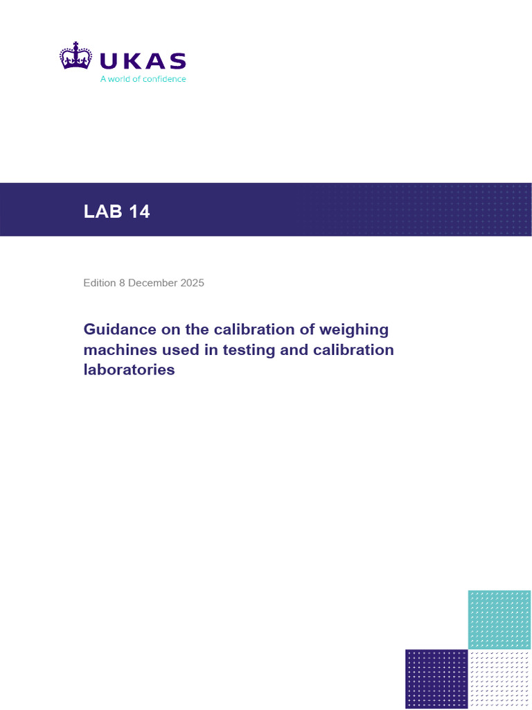 Weighing Machine Calibration Guidance | PDF | Metrology | Calibration