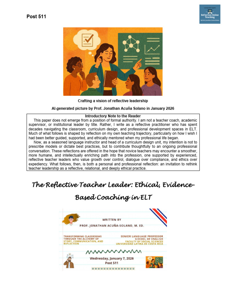 Reflective Leadership in ELT | PDF | Teachers | Leadership