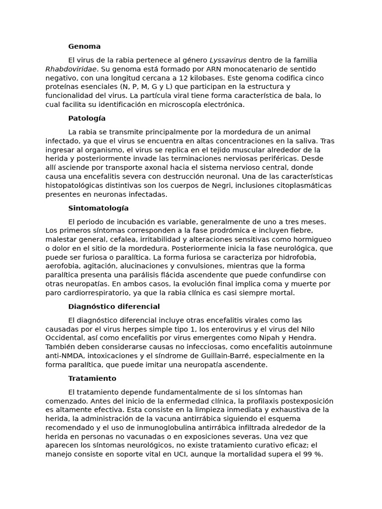 Rabia | PDF | Rabia | Virus