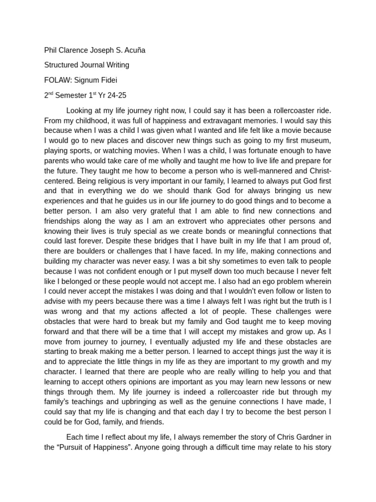 Signum Fidei Reflection Paper-ACUÑA | PDF