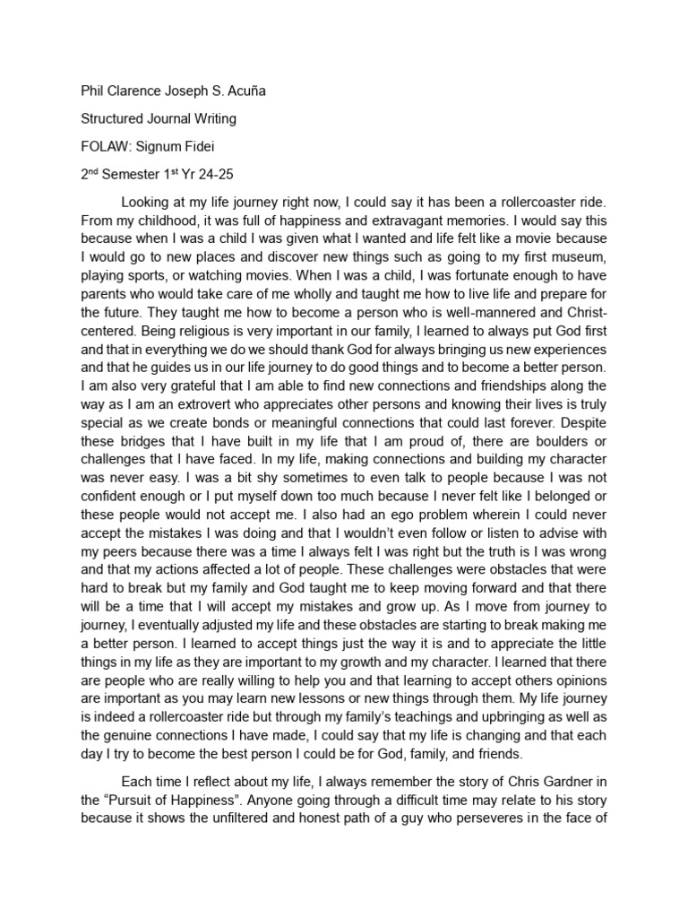 Signum Fidei Reflection Paper-ACUÑA | PDF