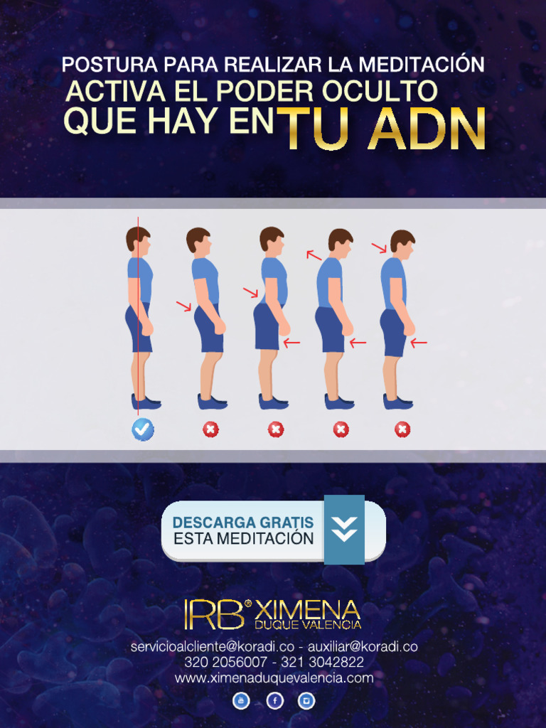 Postura Para Hacer La Meditacion Compressed | PDF