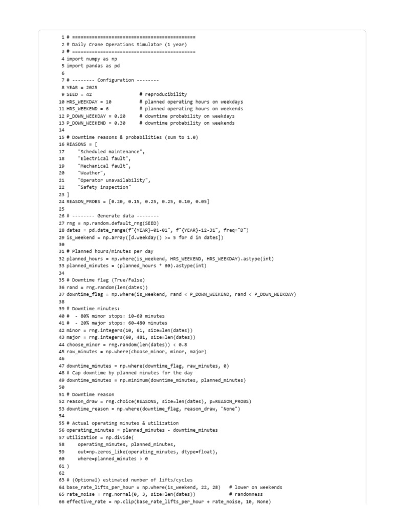 Example - individual risk assessment - python code | PDF | Probability ...