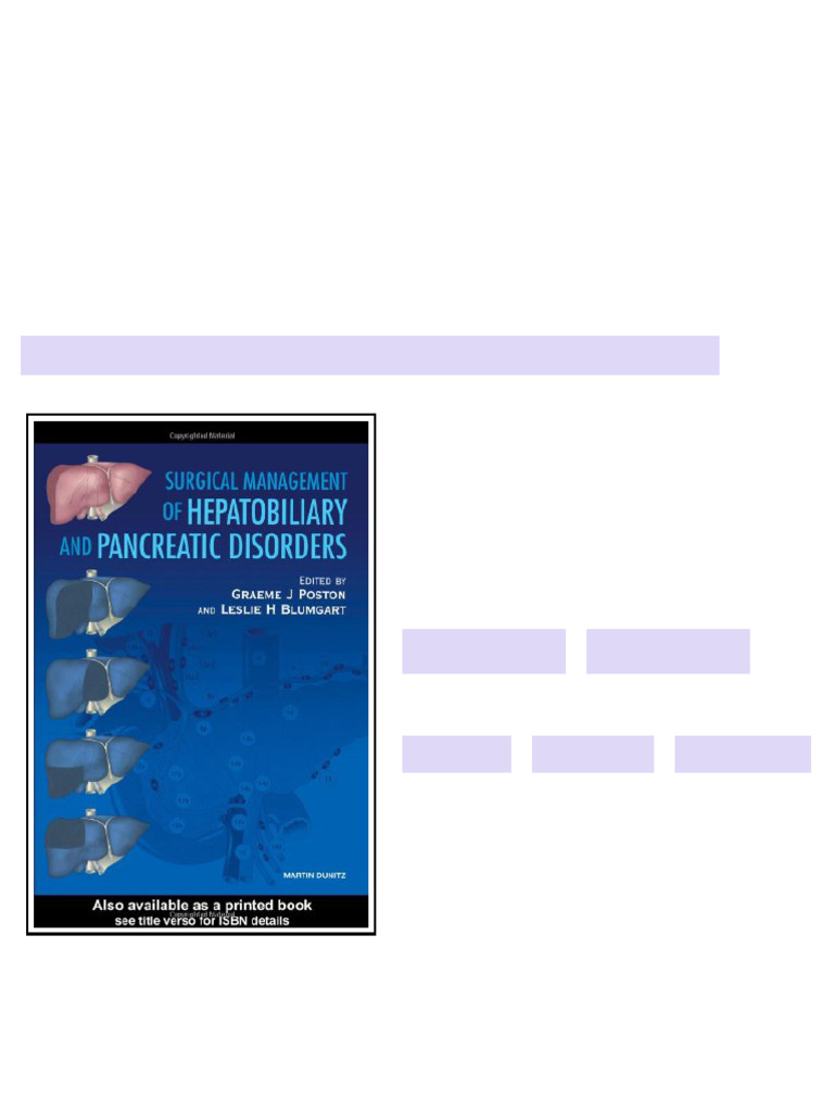 (Ebook) Surgical Management of Hepatobiliary and Pancreatic Disorders ...