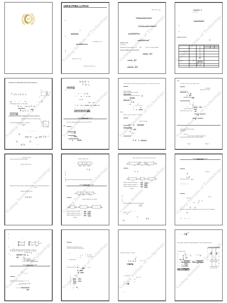 Strength_of_Material Theory, Good Note provide | PDF | Young's Modulus ...