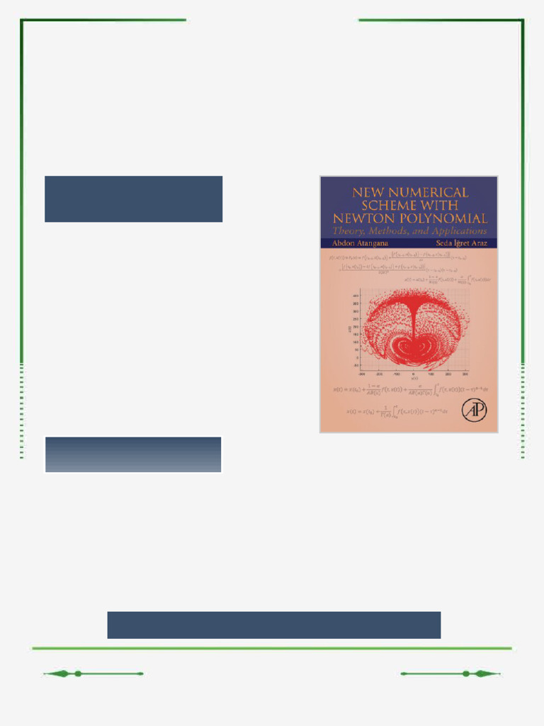New Numerical Scheme with Newton Polynomial: Theory, Methods, and ...