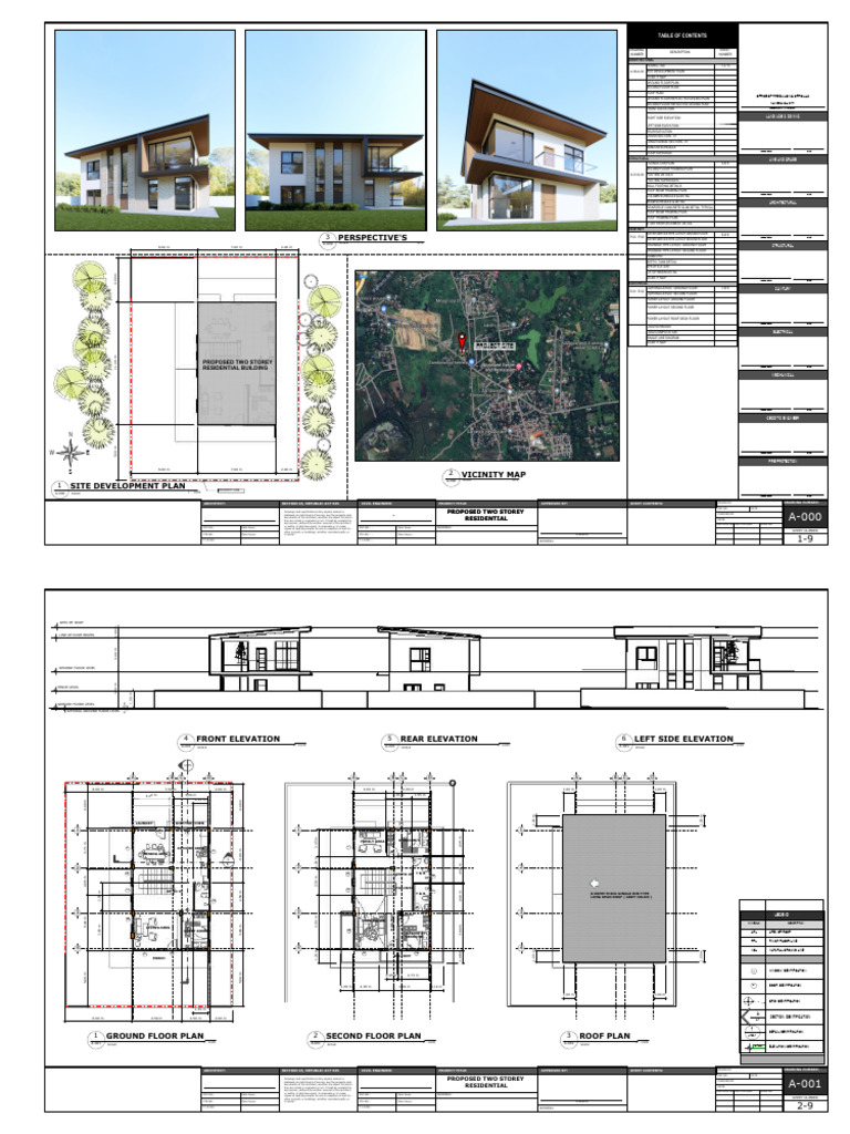 2 Storey Complete Plans | PDF | Building Technology | Civil Engineering