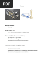 Vacuum Delivery: Procedure and Complications | PDF