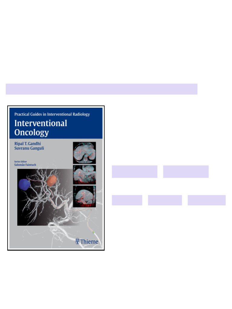 Interventional Oncology Practical Guides in Interventional Radiology ...