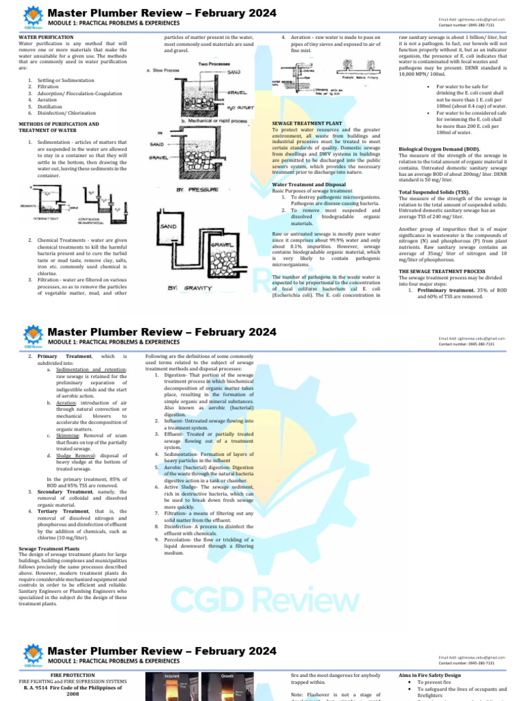 Practical - Module 1 Feb 2024-Merged-compressed | PDF | Sewage Treatment | Sewage