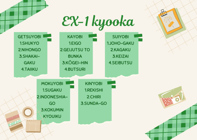 Cute Simple Scrapbook Class Schedule | PDF