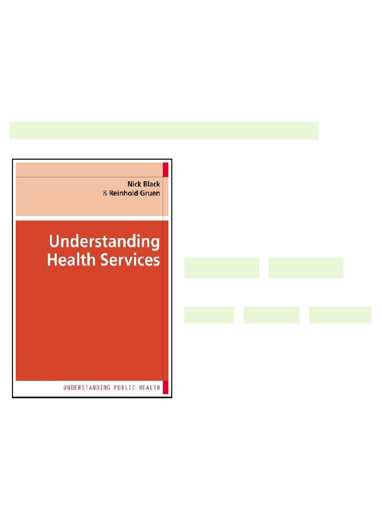 Understanding Health Services 1st Edition Black - ebook and textbook ...