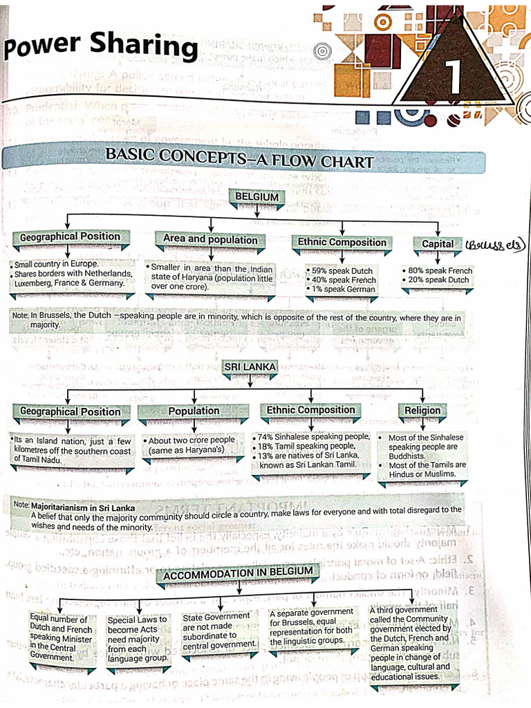 political Chapters flow charts class X | PDF