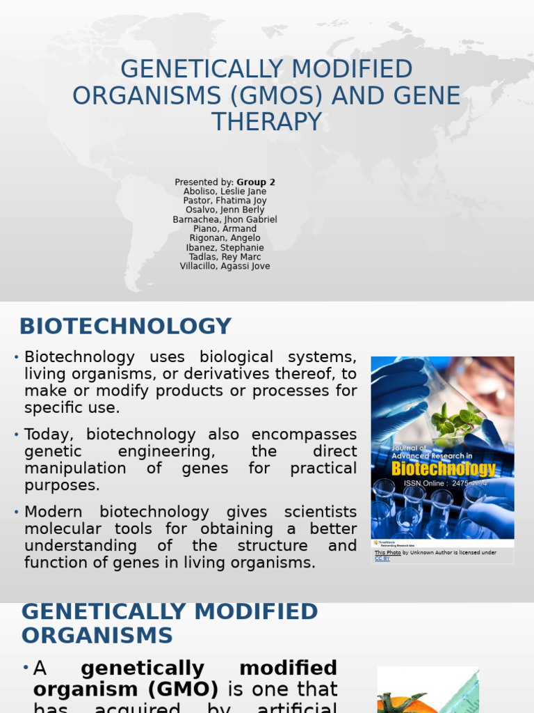 Genetically Modified Organisms (Gmos) and Gene | PDF | Genetically ...