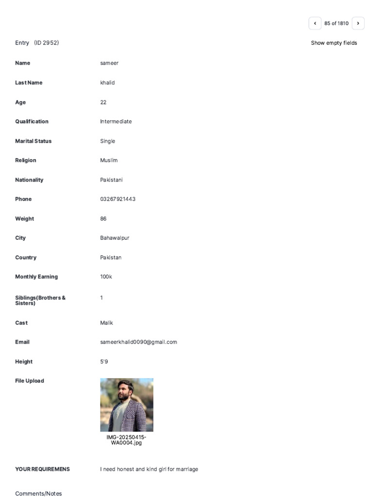Sameer Khalid PROFILE | PDF