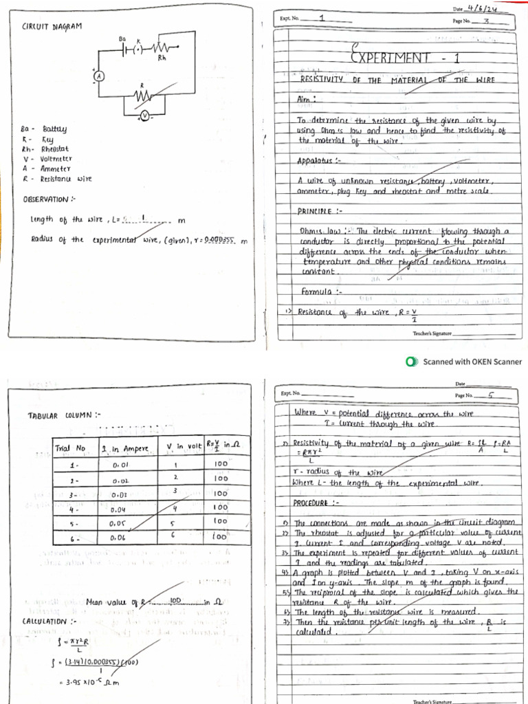2 Nd Puc Physics Lab Record | PDF