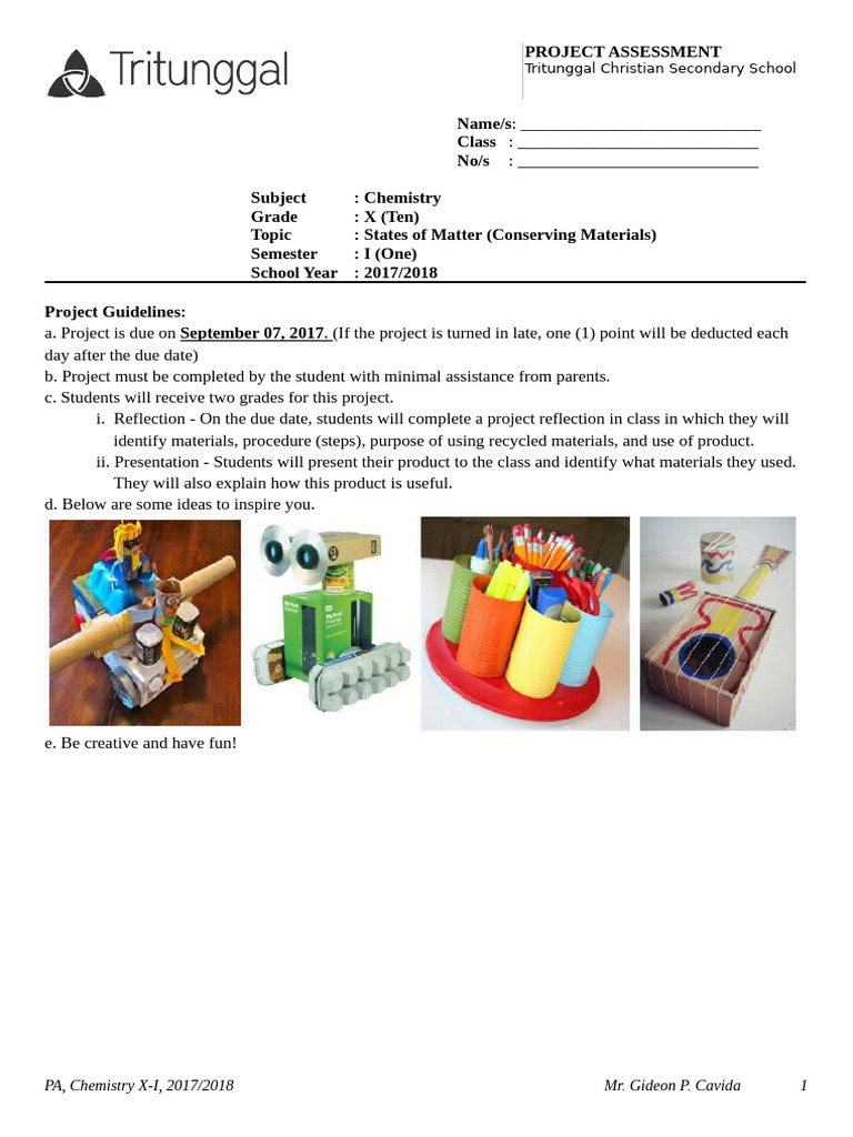 1 PA Rubrics For Grade10 (Recycling) | PDF | Chess Theory
