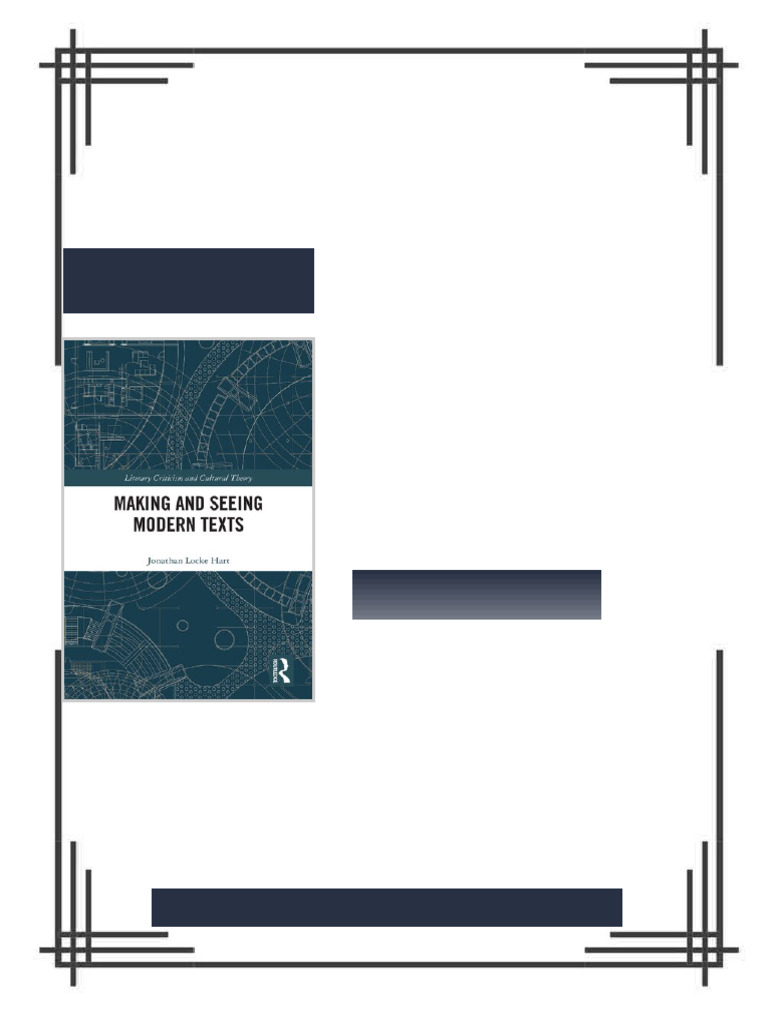 Making and Seeing Modern Texts 1° Edition Jonathan Locke Hart ebook ...