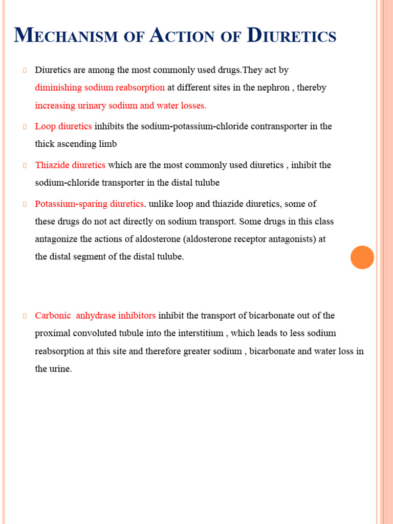 Diuretics MOA.pptx | PDF