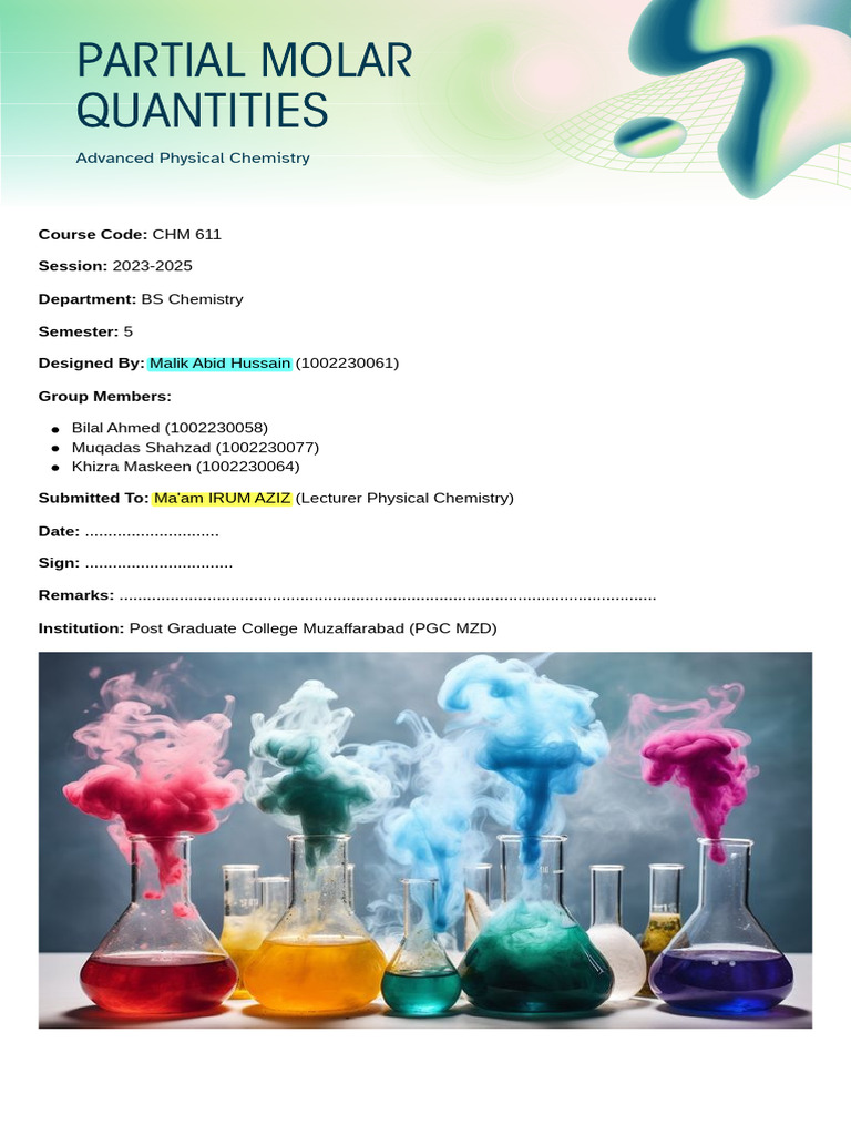 Partial Molar Quantities 20251224 090643 0000 | PDF