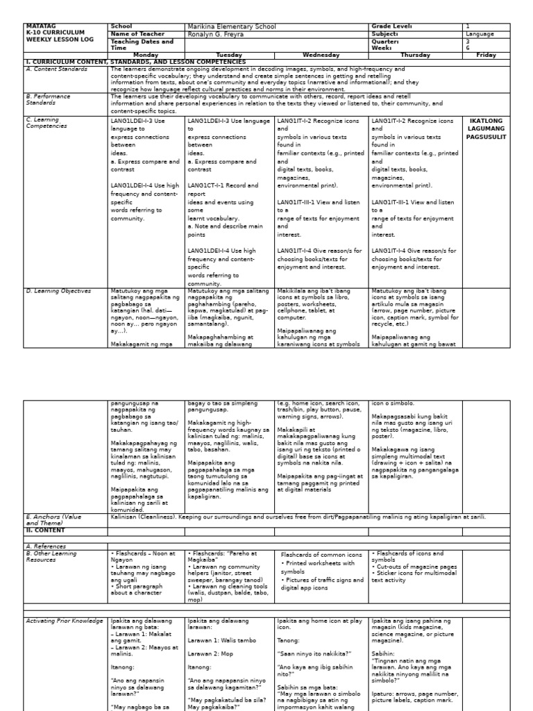 DLL Language1 Q3 Week6 | PDF