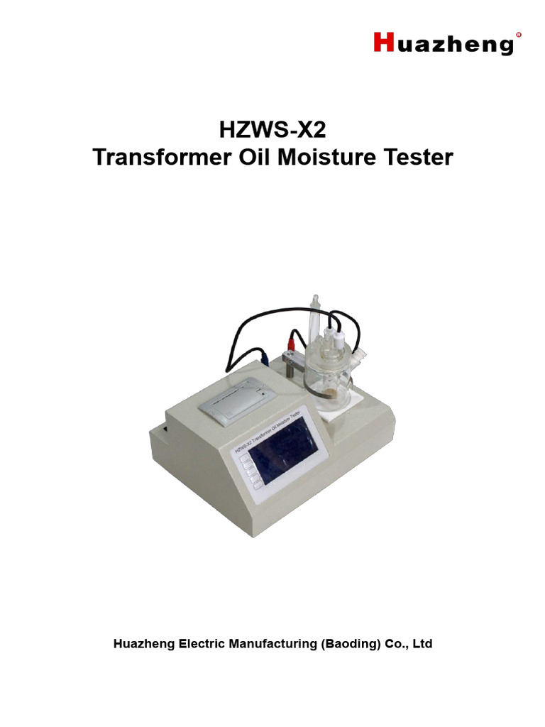 HZWS X2 Karl Fischer Moisture Analyzer | PDF | Syringe | Electrochemistry