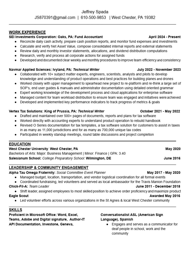 Jeff’s Resume | PDF | Taxes | Business