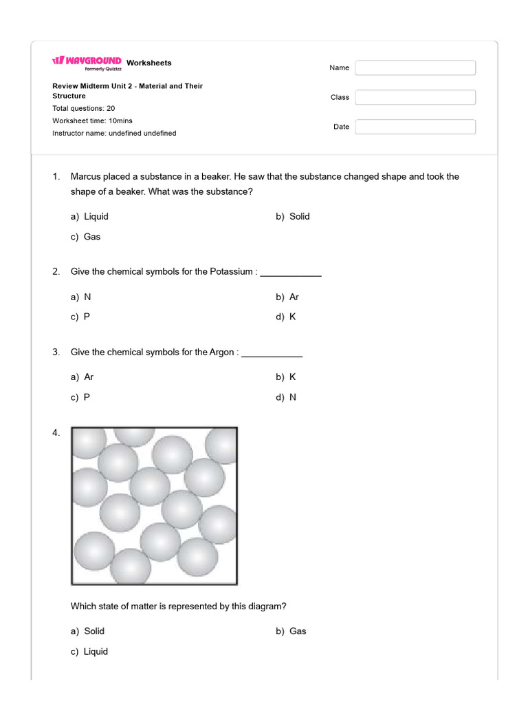 Midterm Review: Material Structures Quiz | PDF | Water Vapor | Water