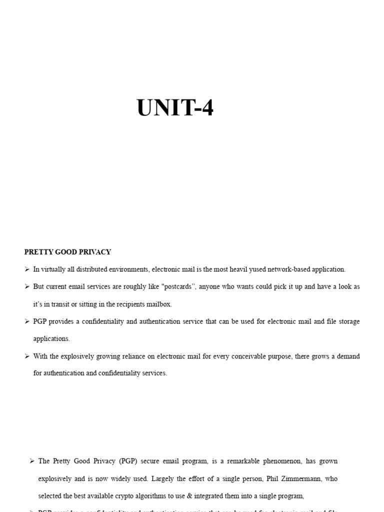 unit-iv | PDF | Computing | Cryptography
