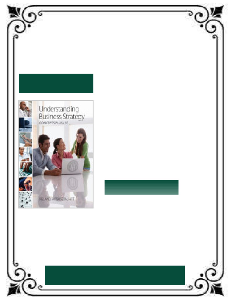 Understanding Business Strategy Concepts Plus 3rd Edition R. Duane ...