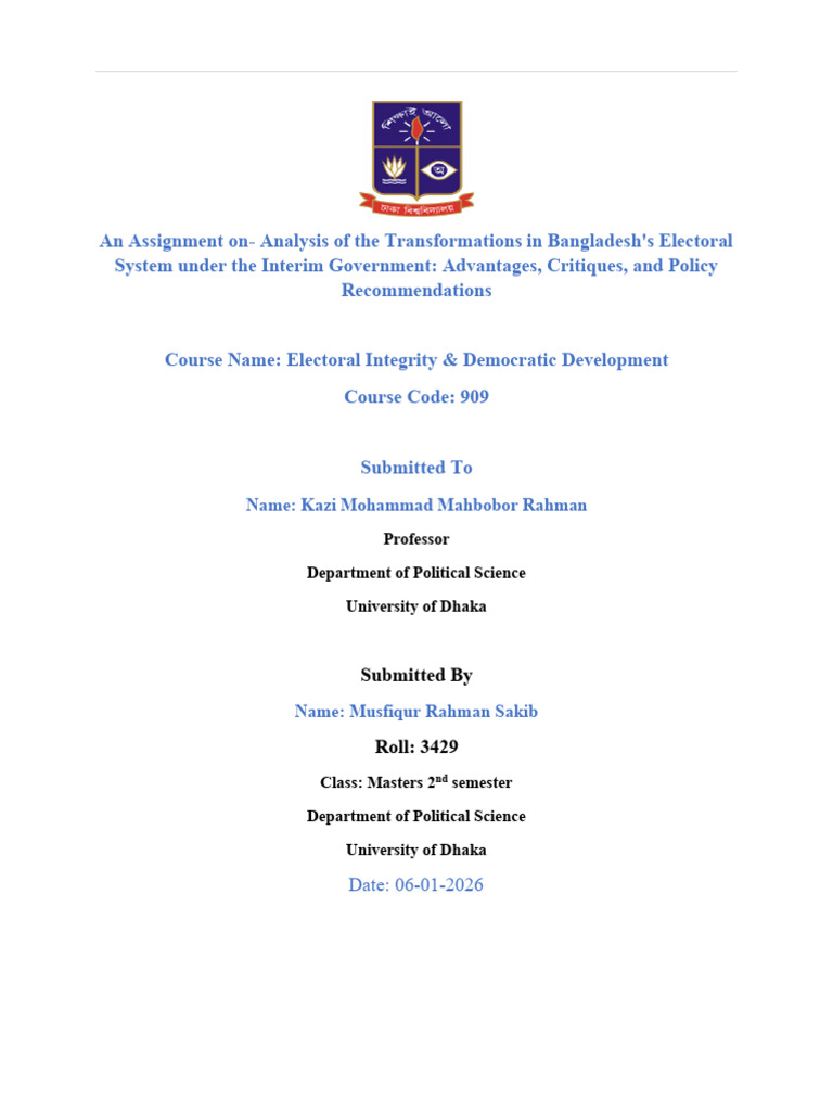 Reform Commission analytics | PDF | Elections | Democracy