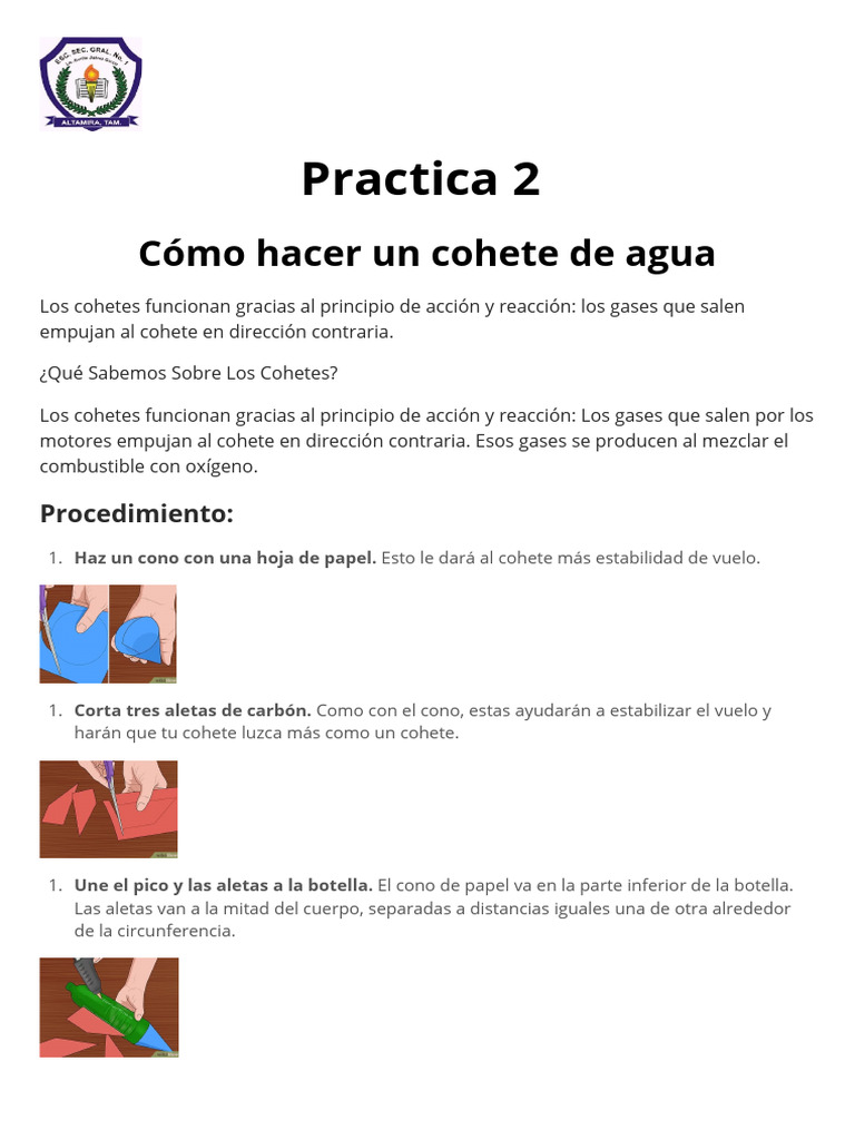 C-mo Hacer Un Cohete de Agua (2) | PDF