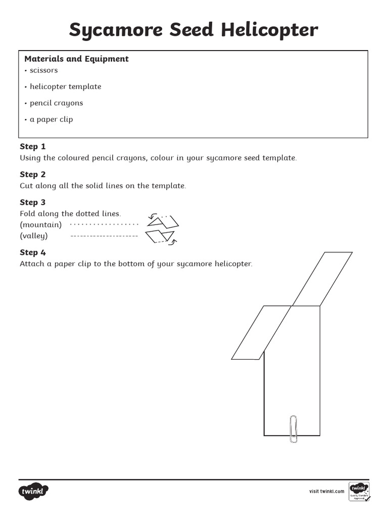 t t 14397 Sycamore Seed Making Helicopters Activity Ver 1 | PDF