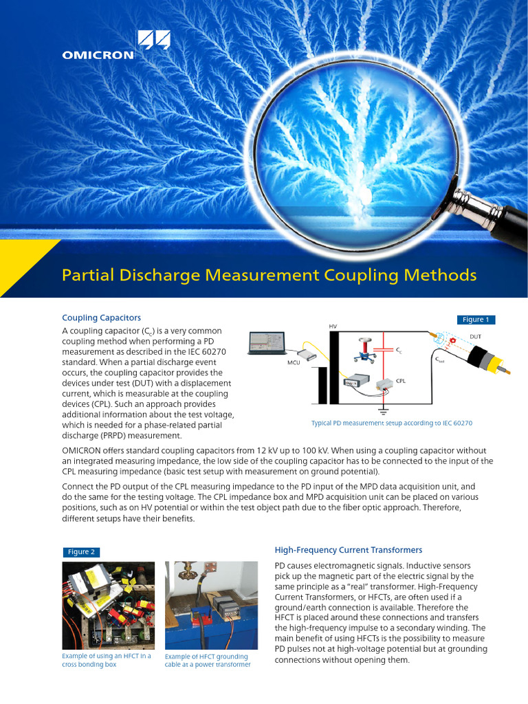 MPD Article PD Measurement Coupling Methods 2020 ENU | PDF | Capacitor ...