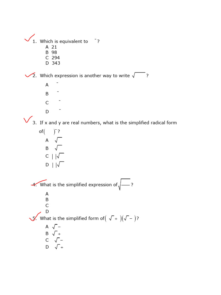 Algebra II Practice Test (saurav) | PDF | Asymptote | Function ...