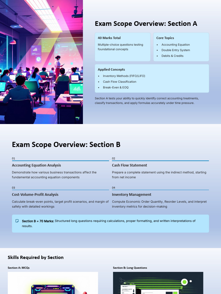 Exam Scope Overview Section A | PDF | Debits And Credits | Equity (Finance)
