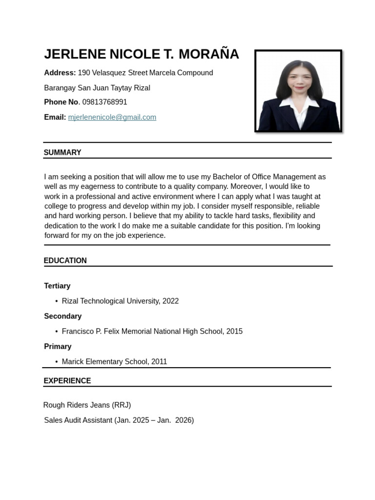 Formal Resume | PDF | Learning | Cognition