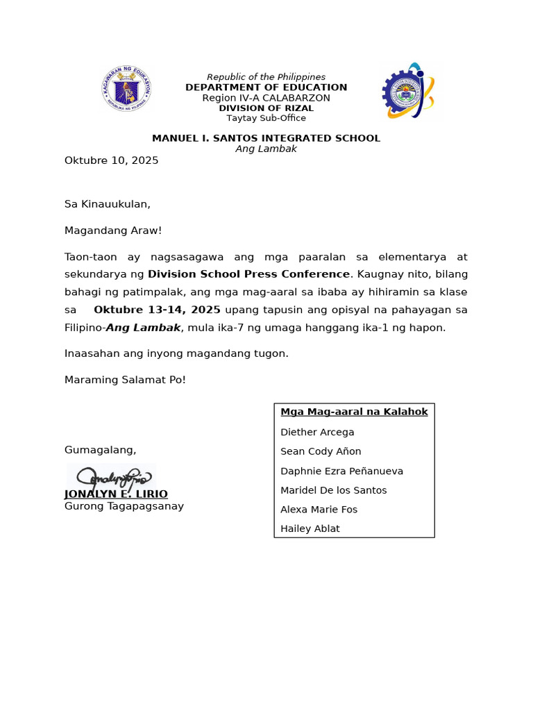 Dyaryo 2025 | PDF