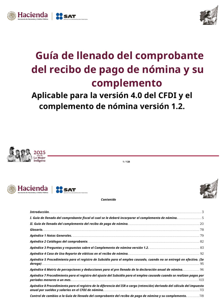 Guia_llenado_Nomina_ 29DIC25 (1) | PDF | Salario | Impuesto sobre la renta