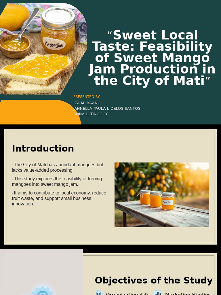 Feasibility of Mango Jam Production | PDF | Demand | Marketing